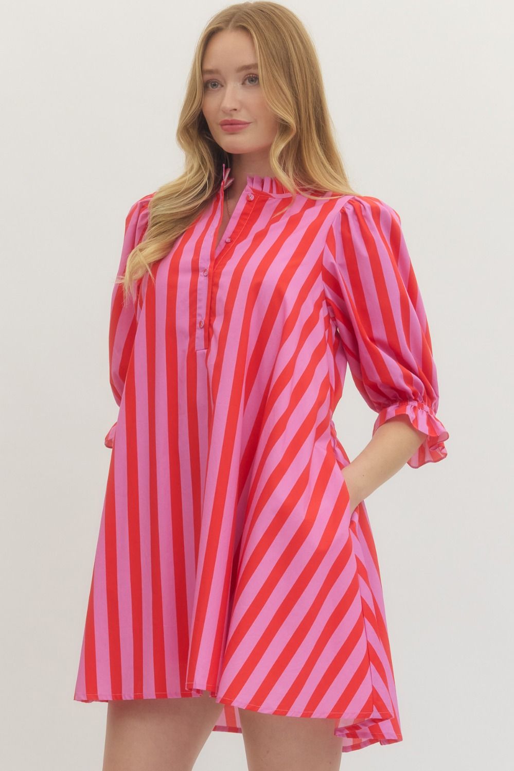 Entro Red/Pink Dress – Me & My Sister